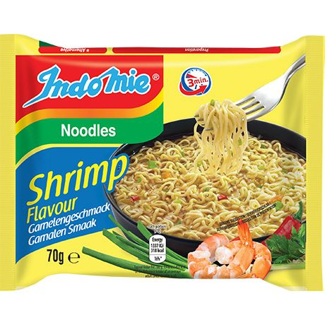 Shrimp flavoured noodle soup 70 g INDOMIE | CATALOG PRODUCTS \ Instant ...